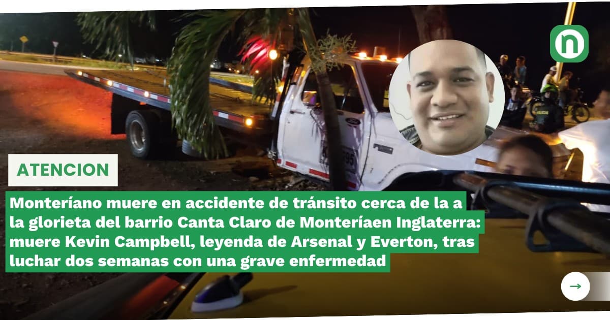 Monteríano muere en accidente de tránsito cerca de la glorieta del ...