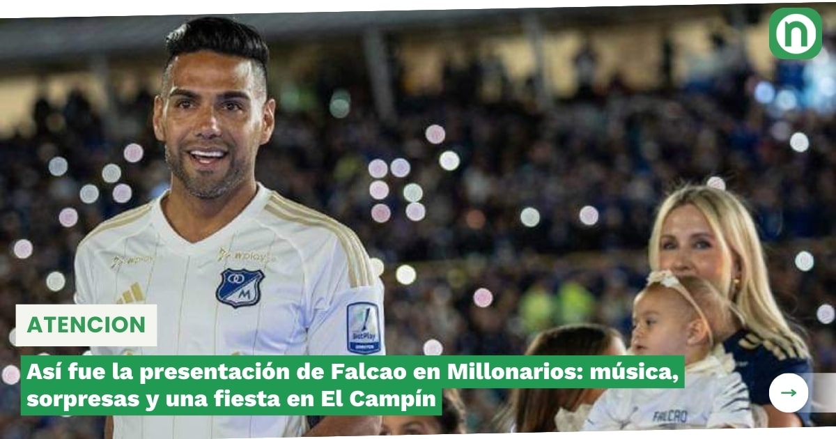 Así Fue La Presentación De Falcao En Millonarios Música Sorpresas Y